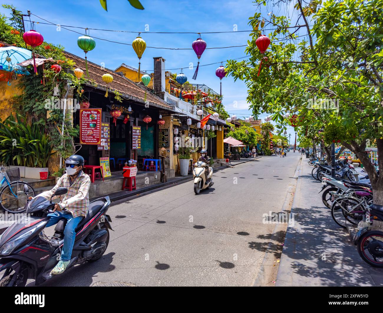 View of the street in Hoi An ancient town, in Vietnam Stock Photo - Alamy
