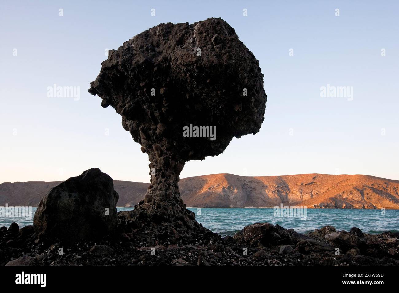 El Hongo (the mushroom) formation, Balandra National Protected Area ...
