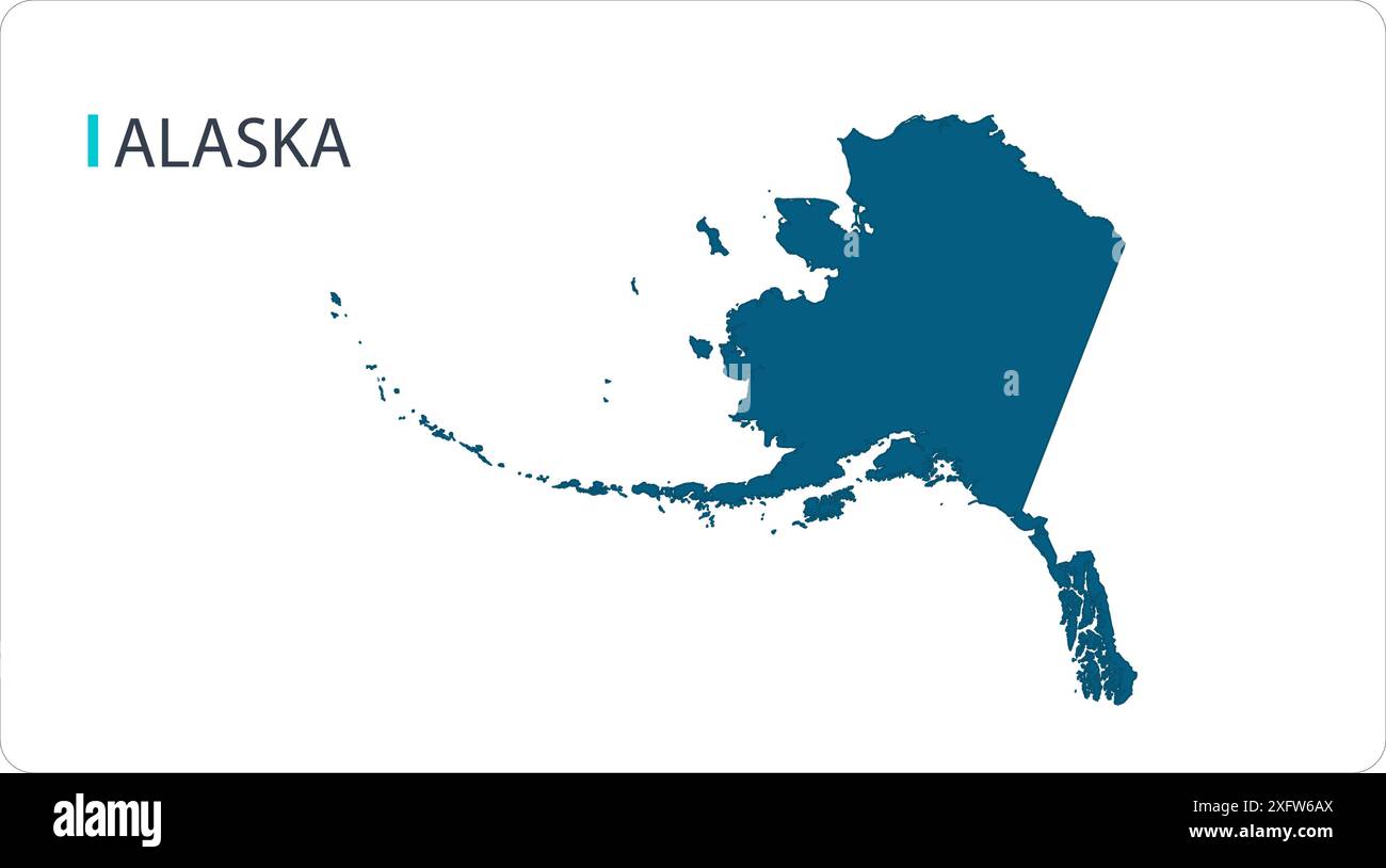 Vintage alaska map hi-res stock photography and images - Alamy