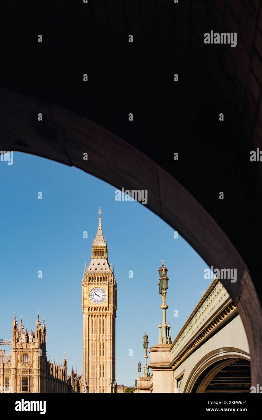 'Big Ben' Elizabeth Tower of the Palace of Westminster viewed from an ...