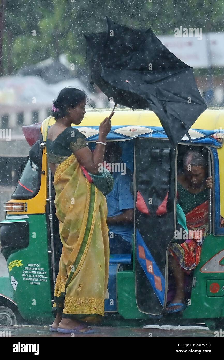Train passengers are coming to Agartala railway station to catch the ...