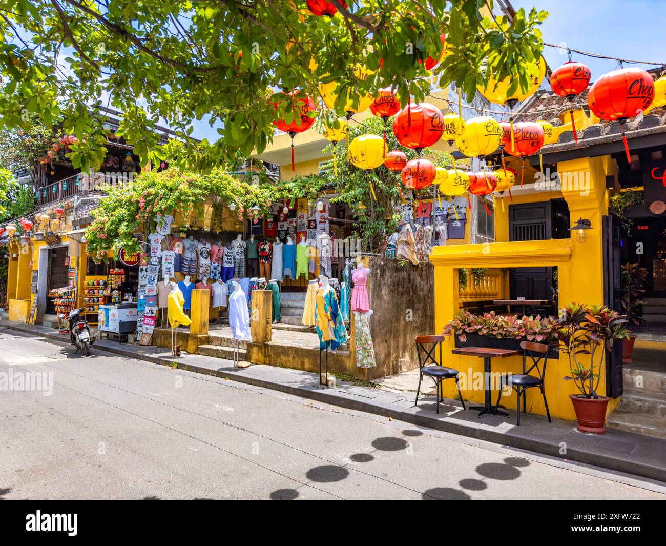 View of the street in Hoi An ancient town, in Vietnam Stock Photo - Alamy