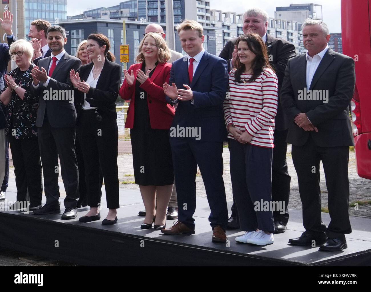 Joani Reid (second from right) joins some of the newly elected Labour ...