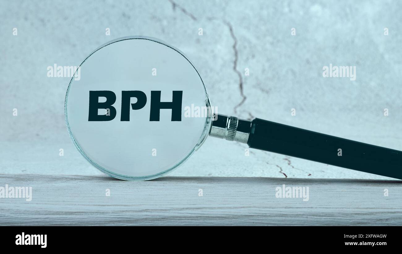 BPH Benign Prostatic Hyperplasia symbol. Medical and BPH concept. BPH ...