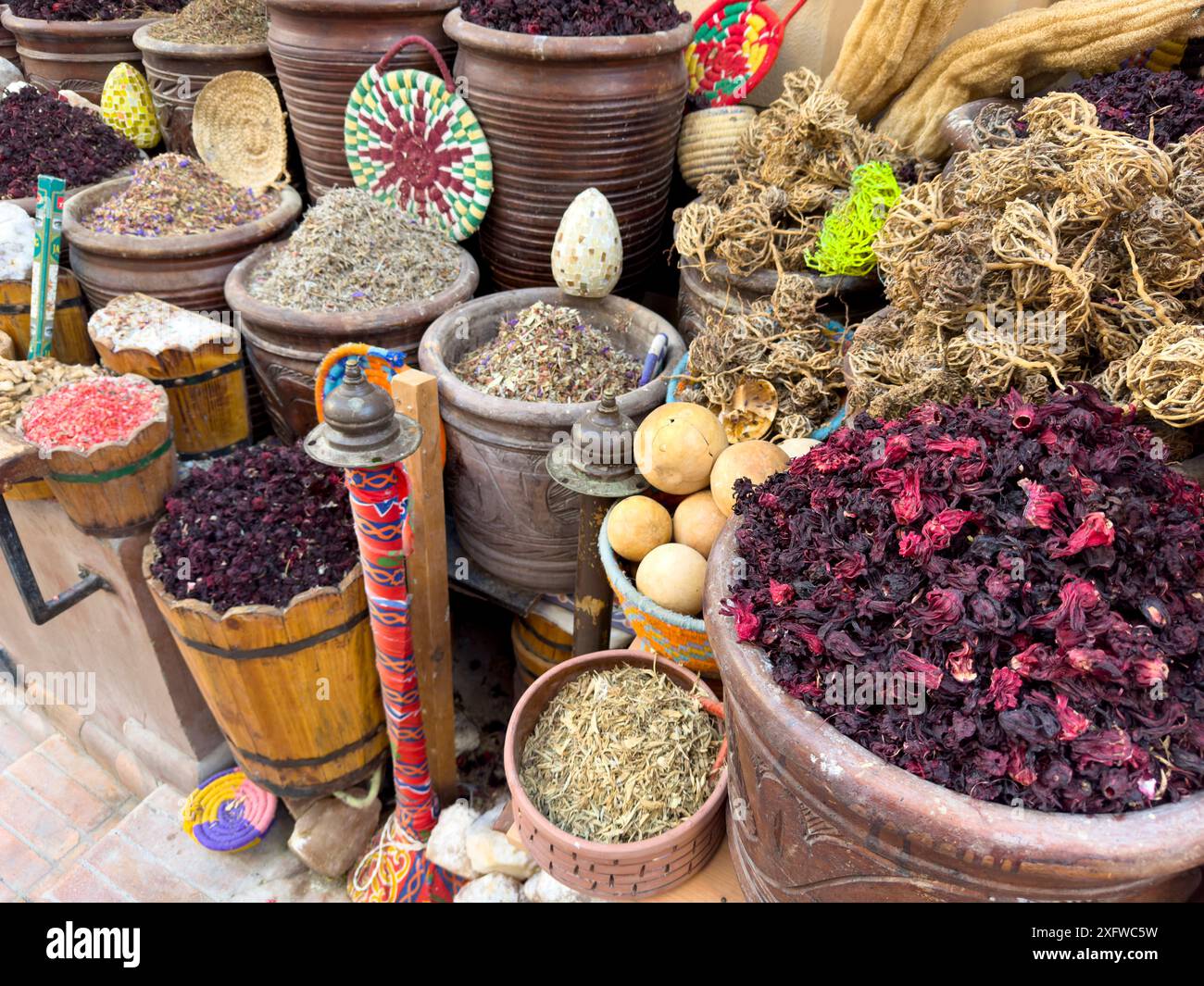 spices and herbs in the market, egypt Stock Photo - Alamy