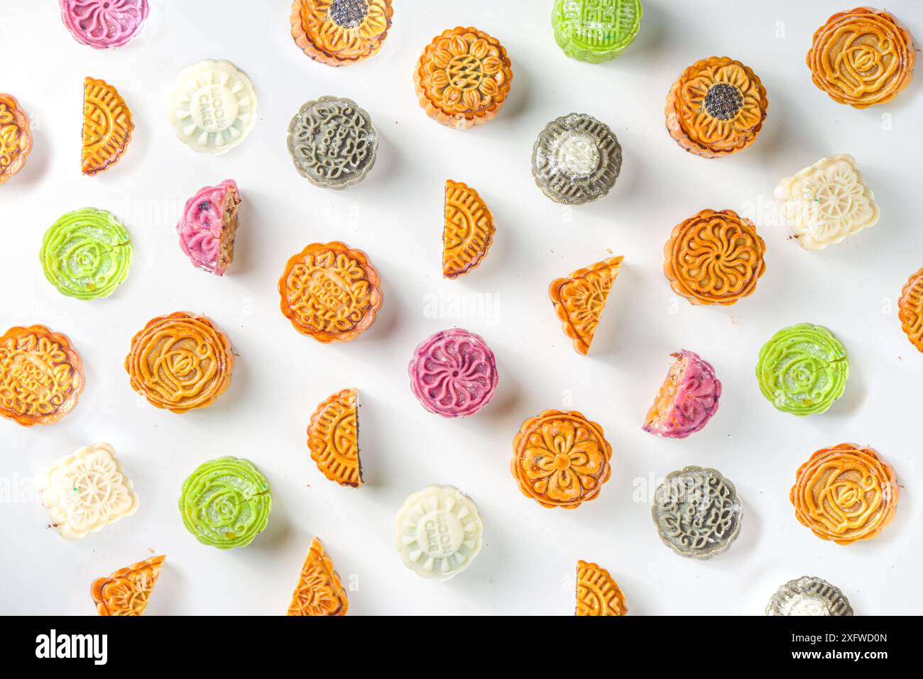 Traditional Chinese sweet dessert. Homemade Chinese snow skin and baked ...