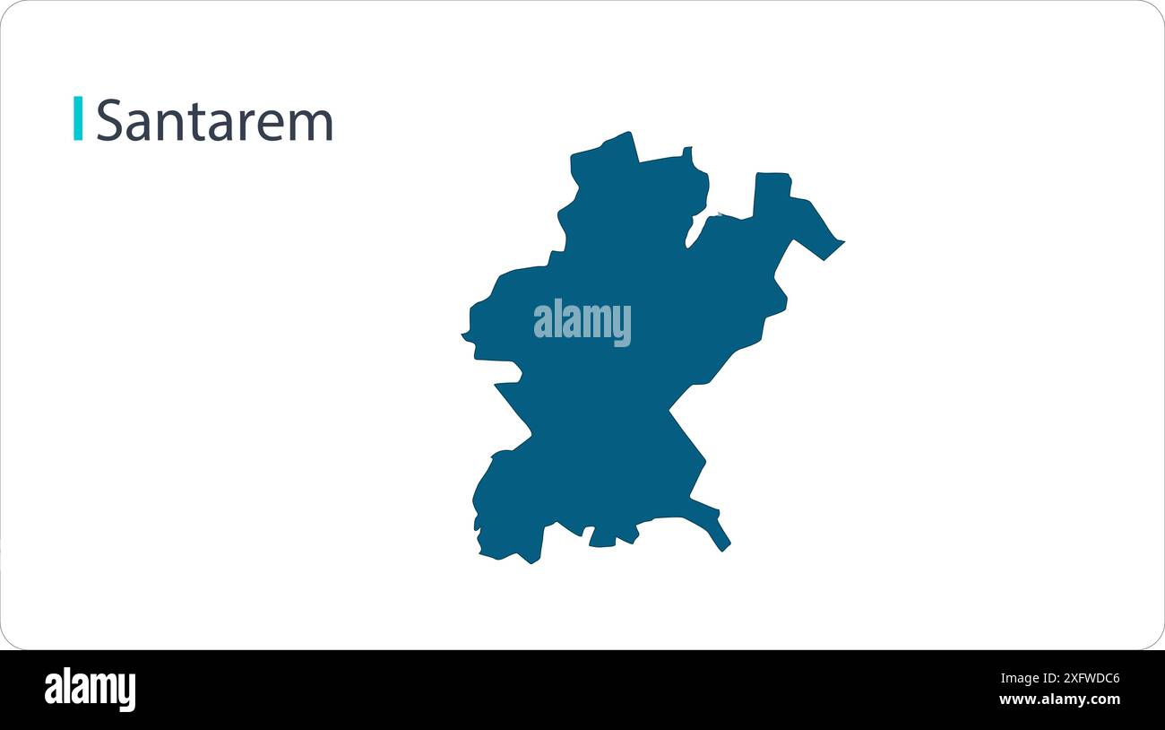 Santarem eps map hi-res stock photography and images - Alamy