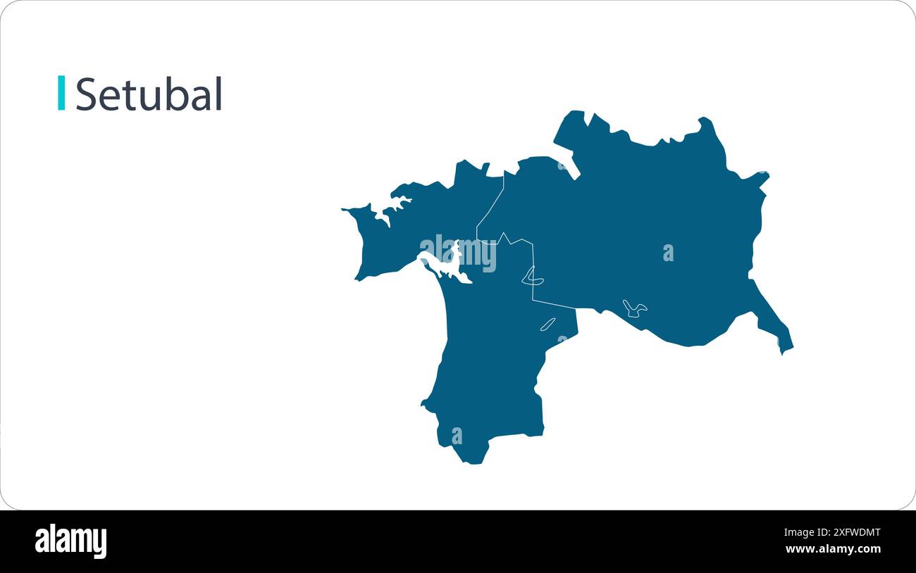 Setubal vector outline map hi-res stock photography and images - Alamy