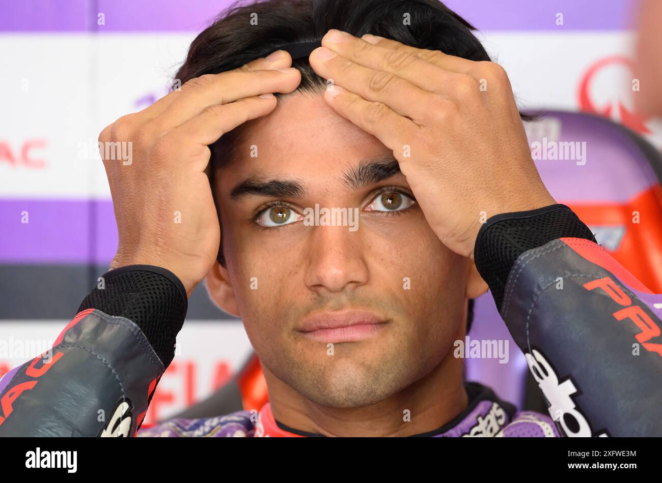 05 July 2024, Saxony, Hohenstein-Ernstthal: Motorsport/Motorcycle ...