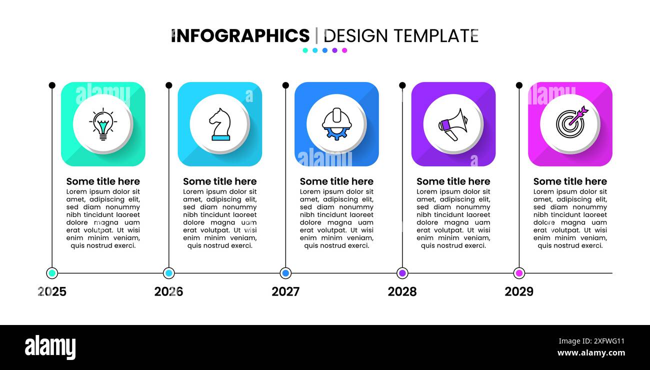 Line option infographic 5 number infograph hi-res stock photography and ...