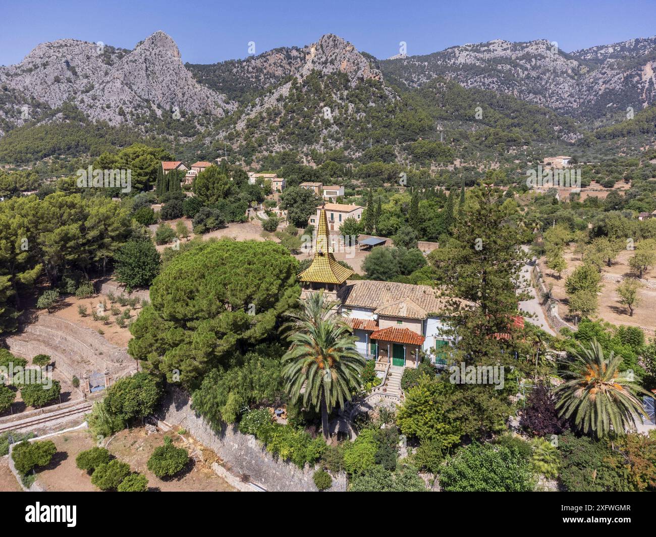 Villa Francisca, modernist house, Bunyola, Majorca, Balearic Islands ...