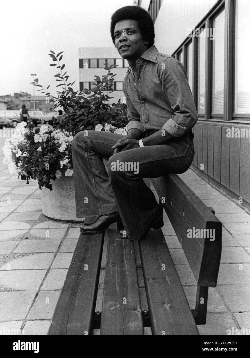 JOHNNY NASH American singer and songwriter when he was in Sweden to ...