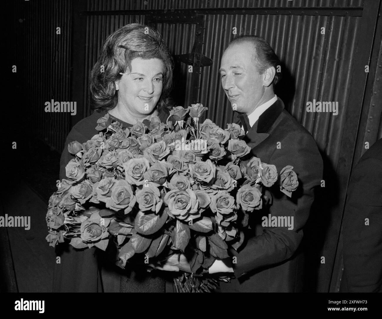 BIRGIT NILSSON Swedish Operasinger with the Opera manager of Stockholm ...