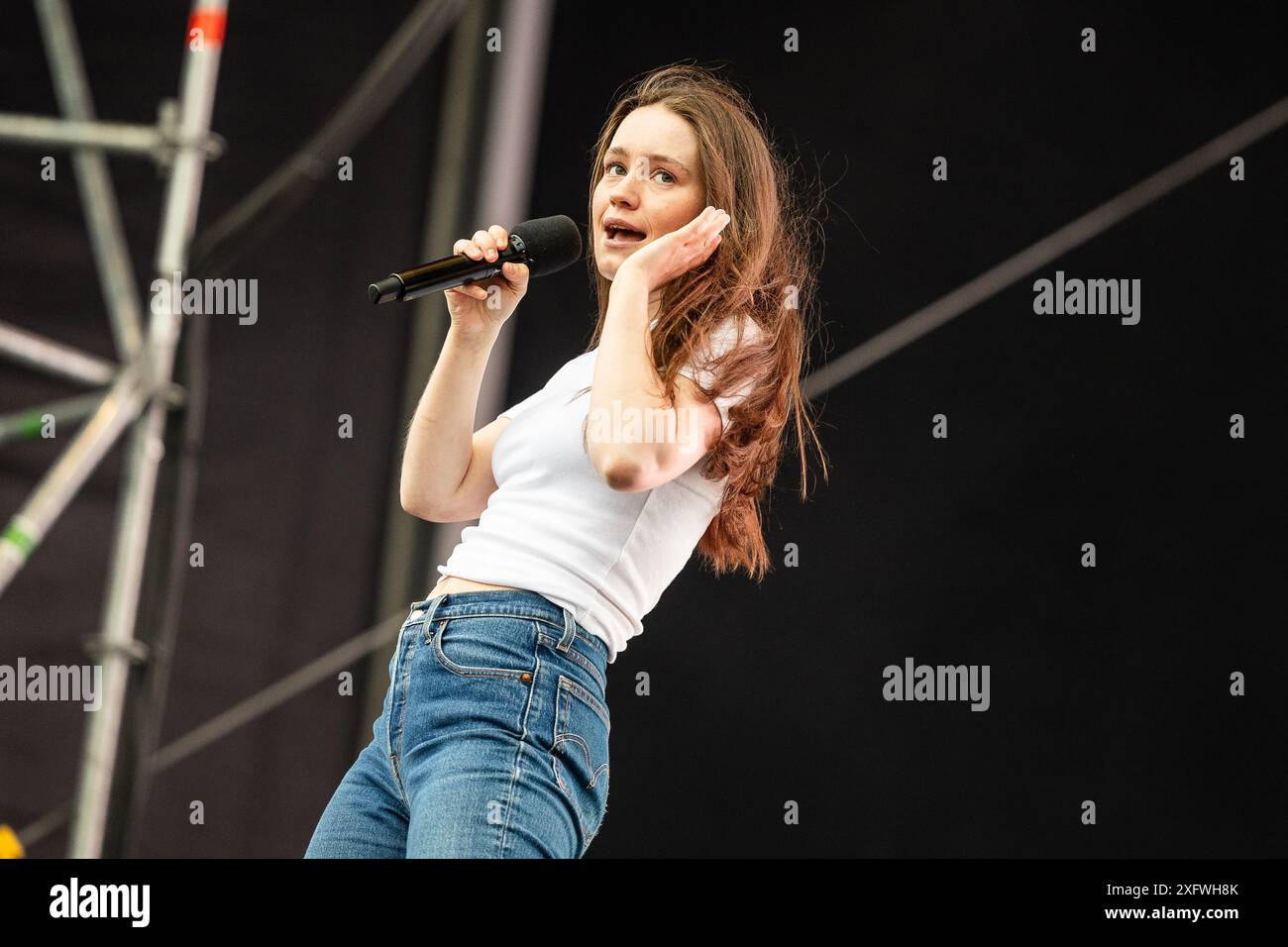 Sigrid performing at home in Norway on 3 July 2024 Stock Photo - Alamy