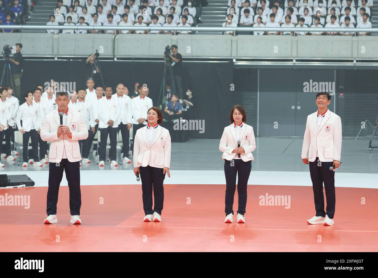 Tokyo, Japan. 5th July, 2024. (L to R) Kosei Inoue, Ayumi Tanimoto ...