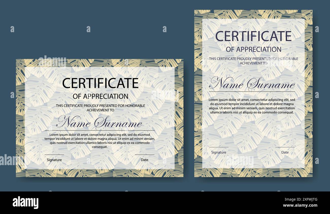 Flourish certificate of appreciation templates. Modern corporate ...