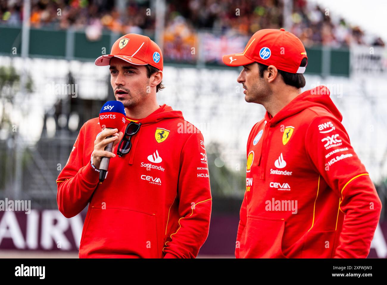 Charles Leclerc (MON) Carlos Sainz Jr. (ESP) - Scuderia Ferrari - Ferrari SF-24 - Ferrari ...