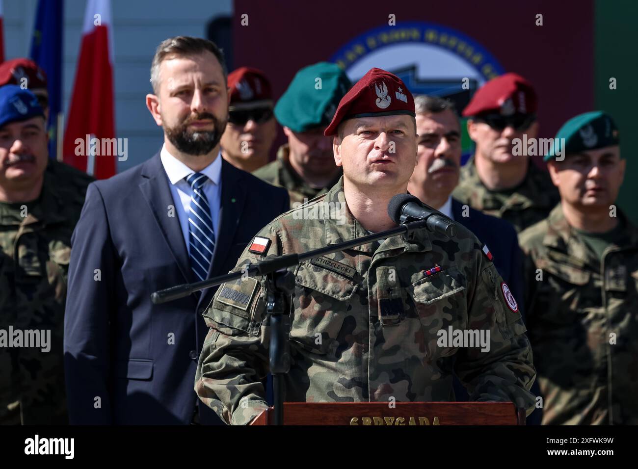 Krakow, Poland. 05th July, 2024. Commander of the 6th Airborne Brigade ...