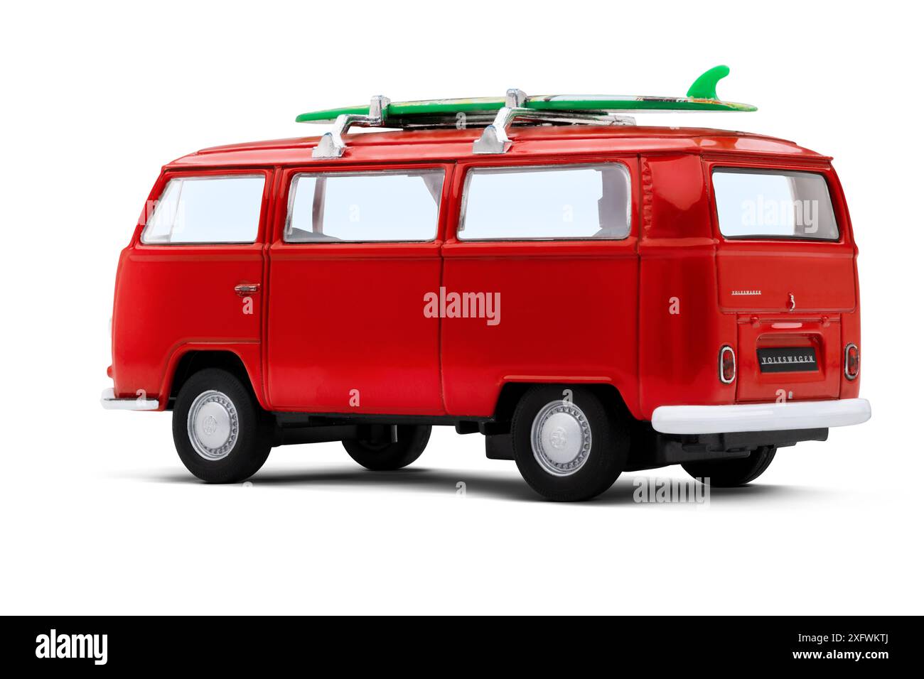 Izmir, Turkey - Jun 4 2024: Rear left view of a red Volkswagen Camper ...