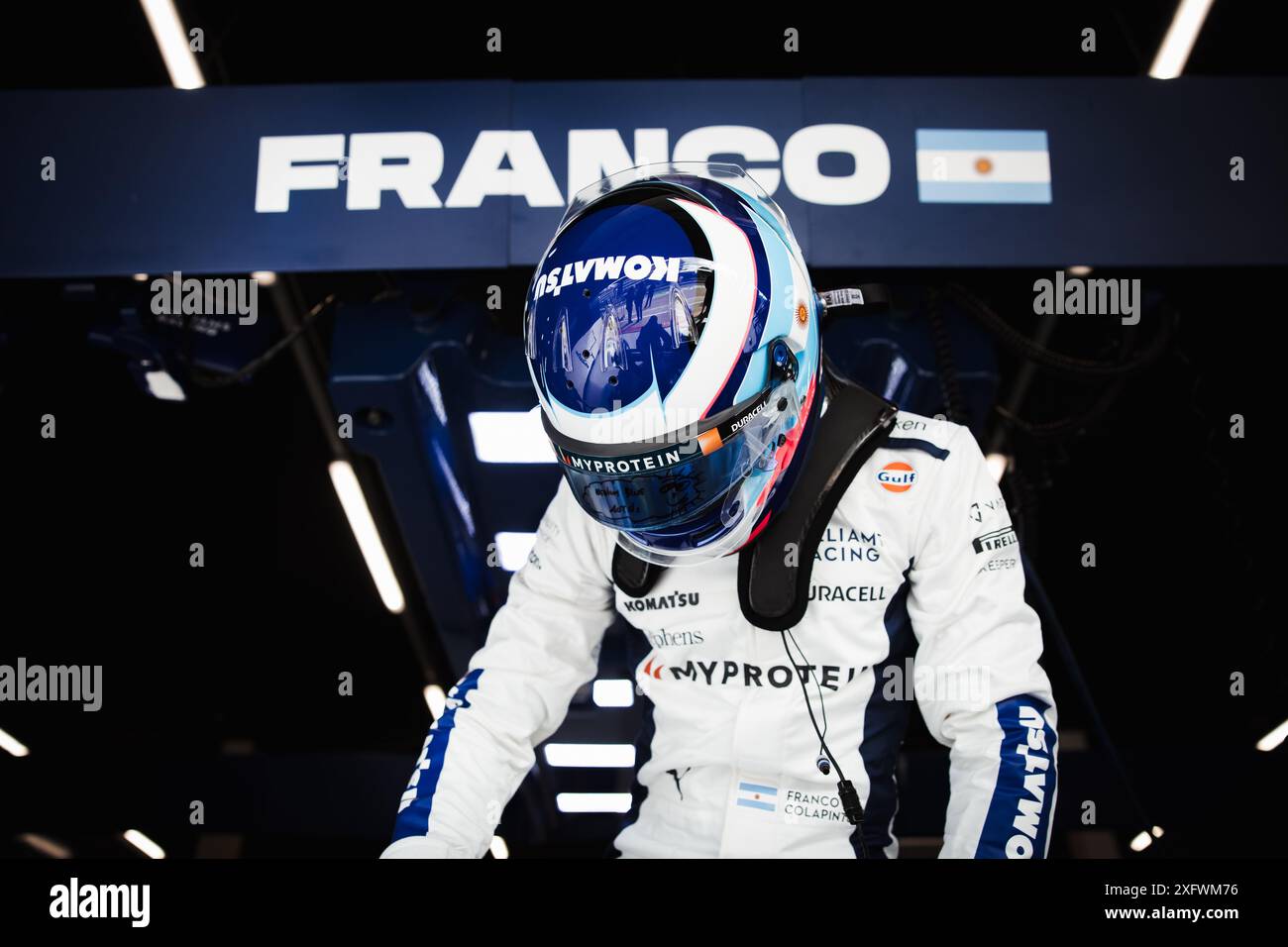 Franco Colapinto (ARG) Williams Racing FW46 Academy Driver. 05.07.2024 ...