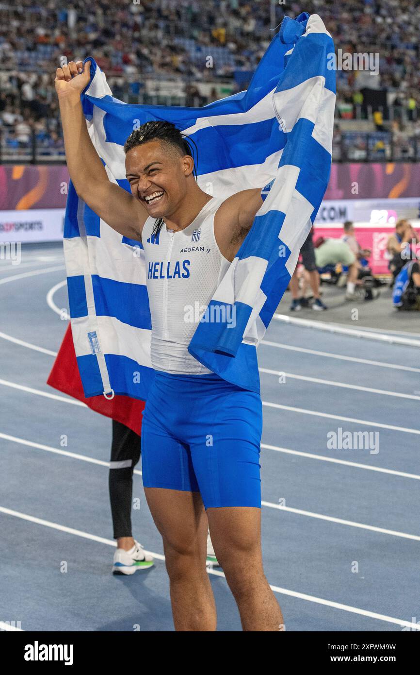 Emmanouil Karalis (Greece), men's pole vault silver medal at European ...