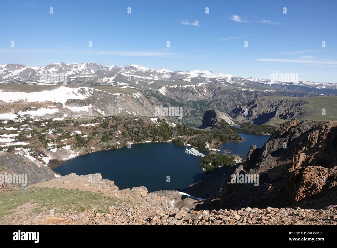 Twin lakes yellowstone national park hi-res stock photography and ...
