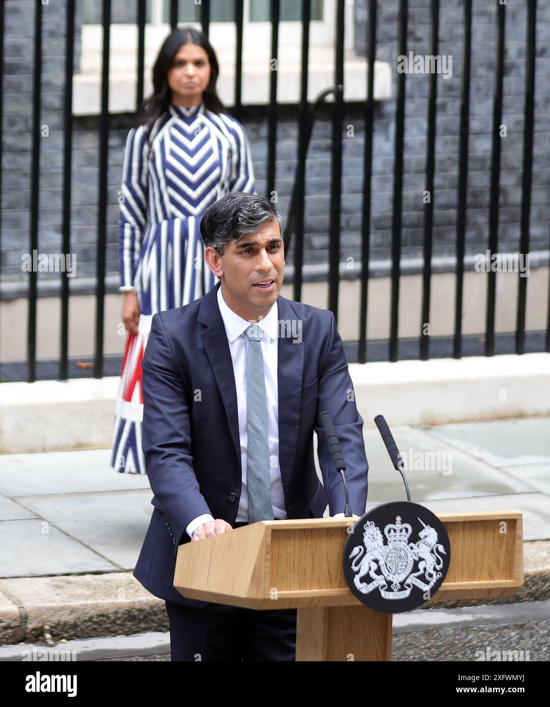 London, UK. 05th July, 2024. British Prime Minister Rishi Sunak with ...