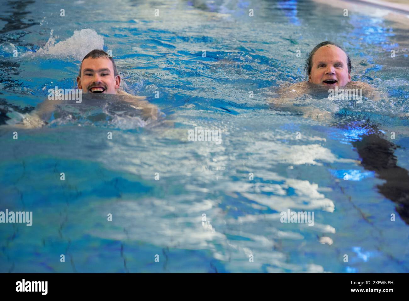 Disabled person swimming hi-res stock photography and images - Alamy