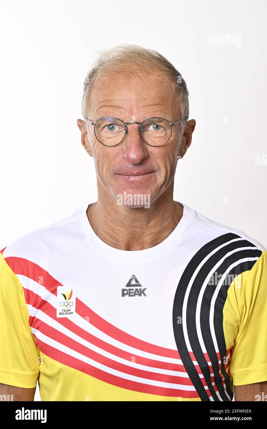 Belgium's team doctor Johan Bellemans poses for the photographer during ...