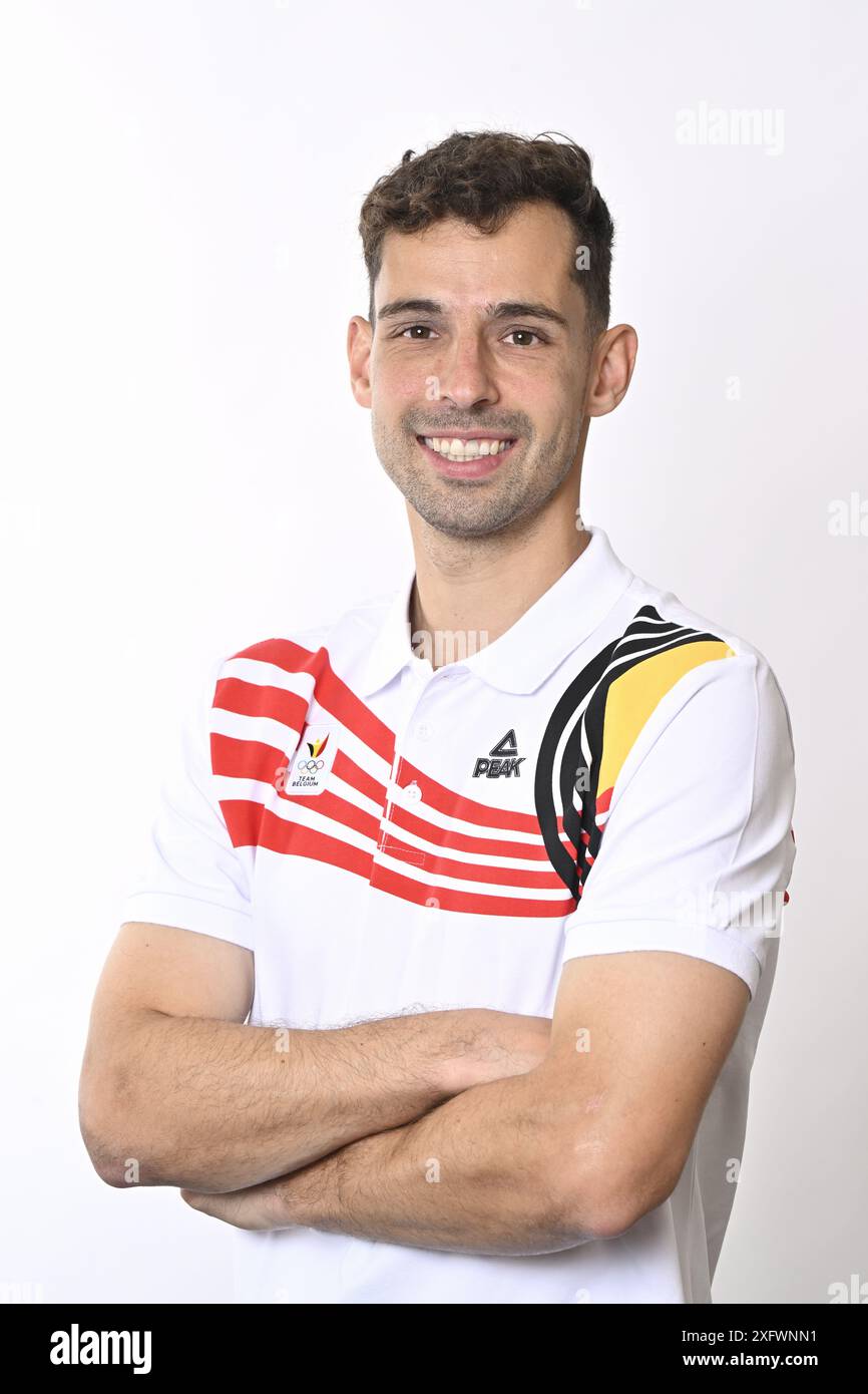 Brussels, Belgium. 03rd July, 2024. Florent Van Aubel poses for the ...