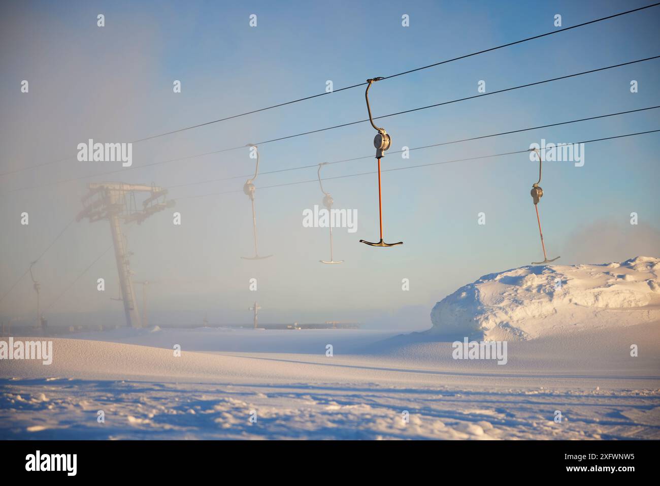 Empty ski lift over hi-res stock photography and images - Alamy