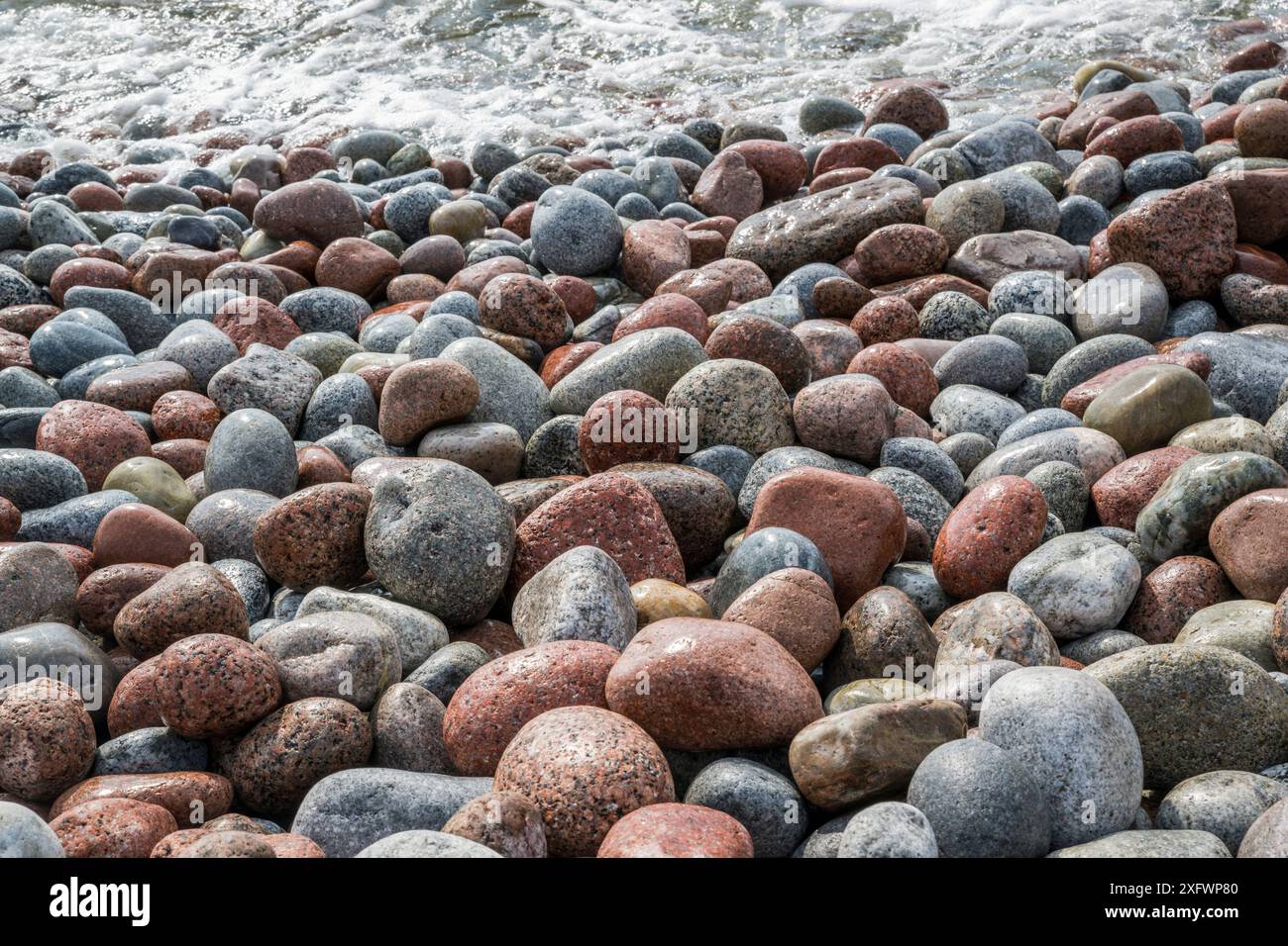 Colorful beach pebbles near seashore at beach Stock Photo - Alamy