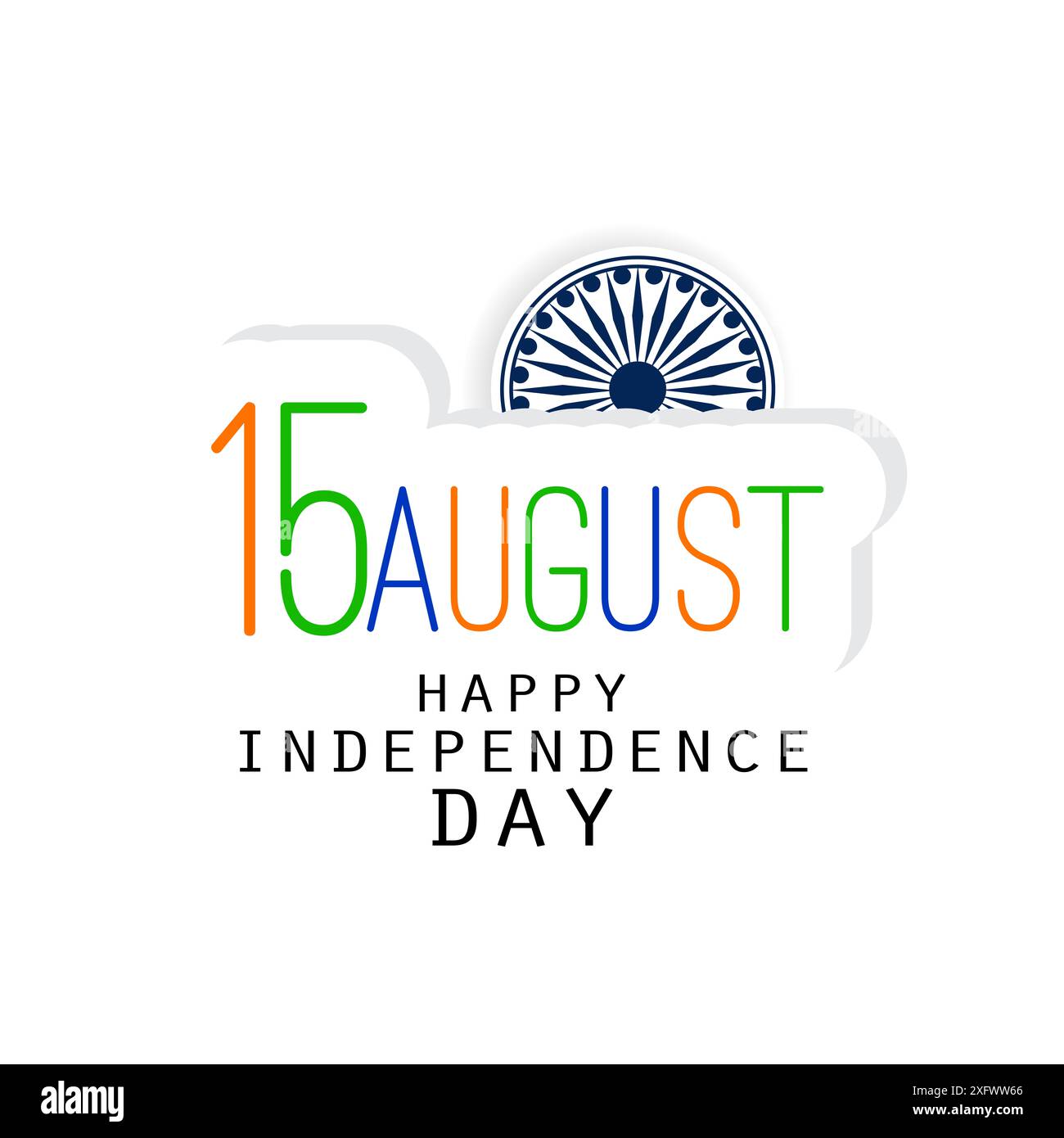 Vector illustration of a Banner with Stylish Text 15th August, National ...