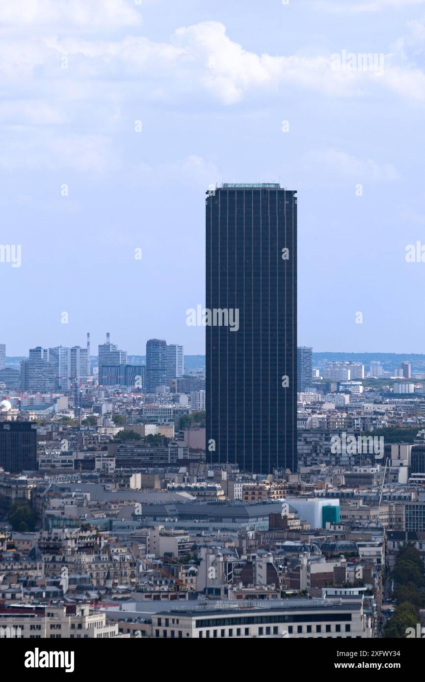 Paris, France - September 01 2016: The Tour Montparnasse is the tallest ...