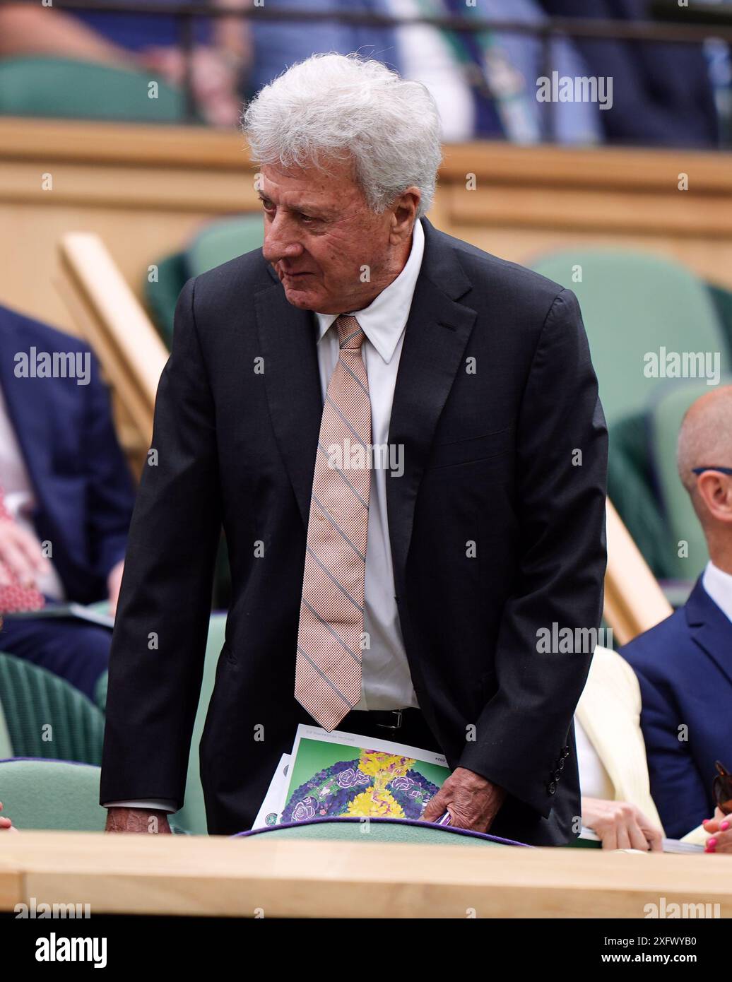 Dustin Hoffman in the royal box on day five of the 2024 Wimbledon ...