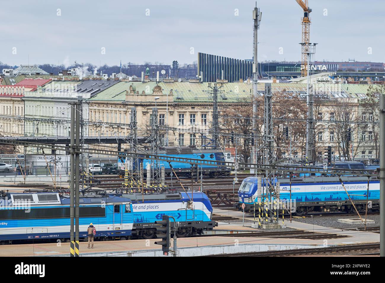 Prague Main Railway Station (Praha hlavni nadrazi), the busiest railway ...