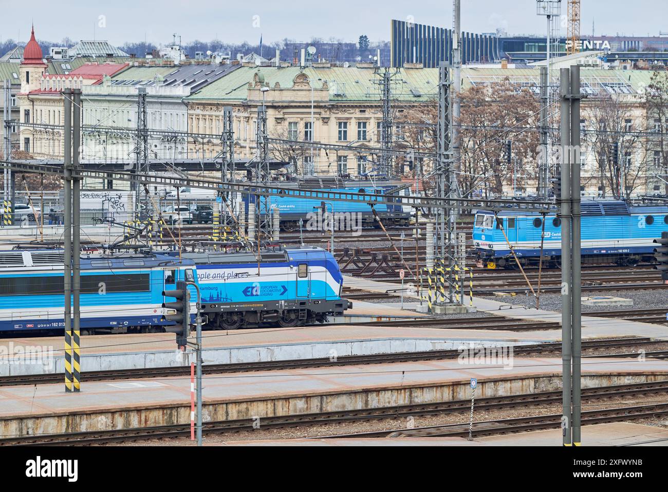 Prague Main Railway Station (Praha hlavni nadrazi), the busiest railway ...