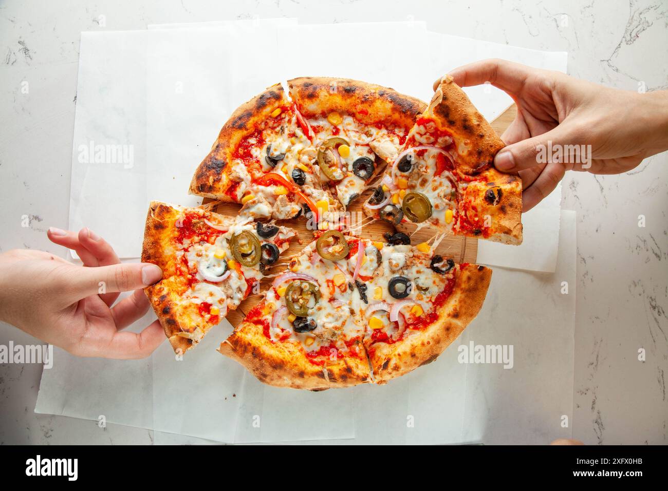 Santa fe flavoured Neapolitan pizza authentic brick oven naples ...