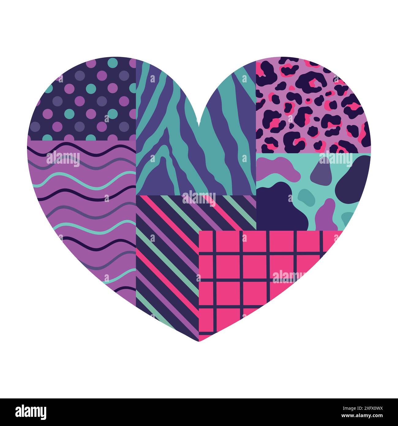 Pattern made different colored Stock Vector Images - Alamy