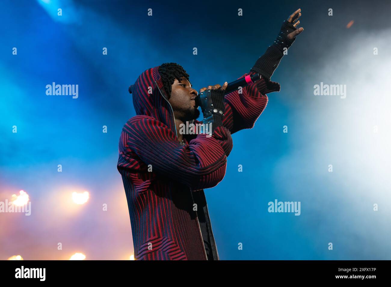 Omah Lay performing at Roskilde Festival 2024 Stock Photo - Alamy