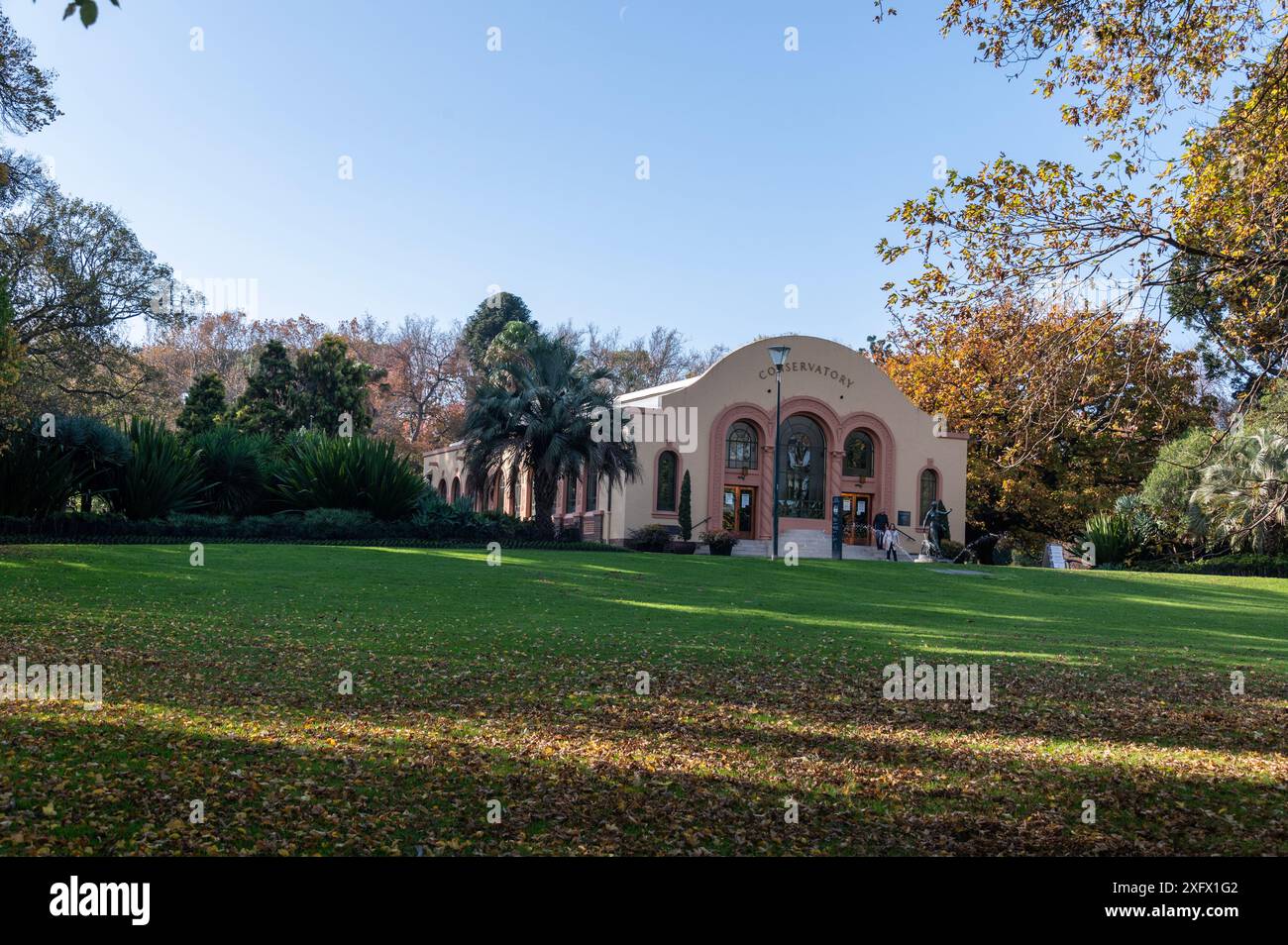 A conservatory in Fitzroy Gardens, Melbourne in Victoria, Australia ...