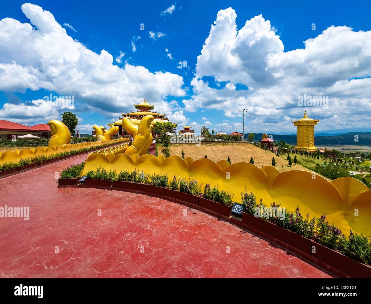 Temple, Stupa and Pagoda in Samten Hills Dalat, Vietnam Stock Photo - Alamy