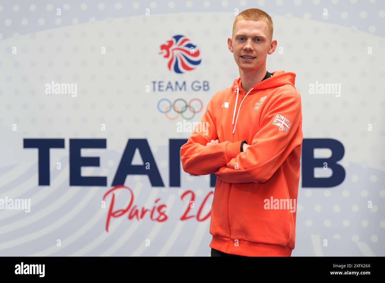 Ben Pattison during a Team GB kitting out session for the Paris ...