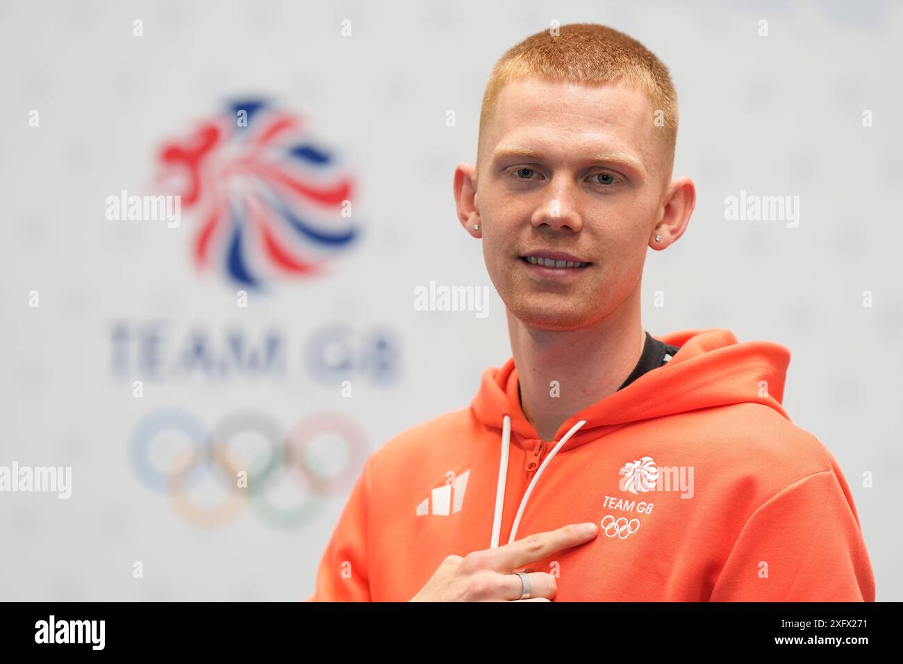Ben Pattison during a Team GB kitting out session for the Paris ...