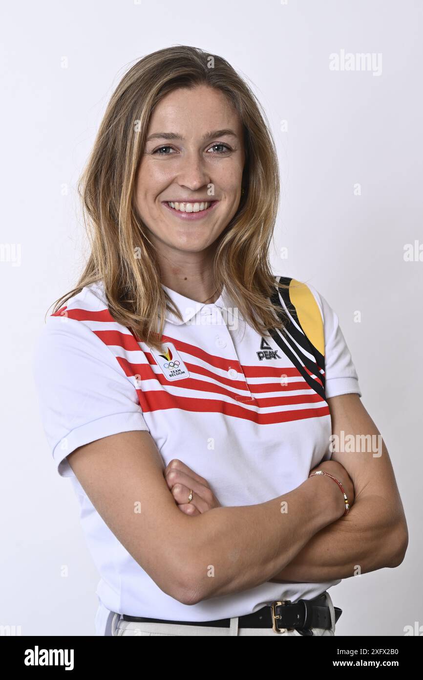 Brussels, Belgium. 04th July, 2024. Belgian Paulien Couckuyt poses for ...