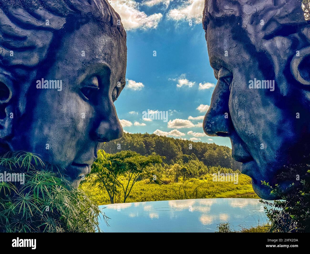 Clay Tunnel sculptures in Dalat, Vietnam Stock Photo - Alamy