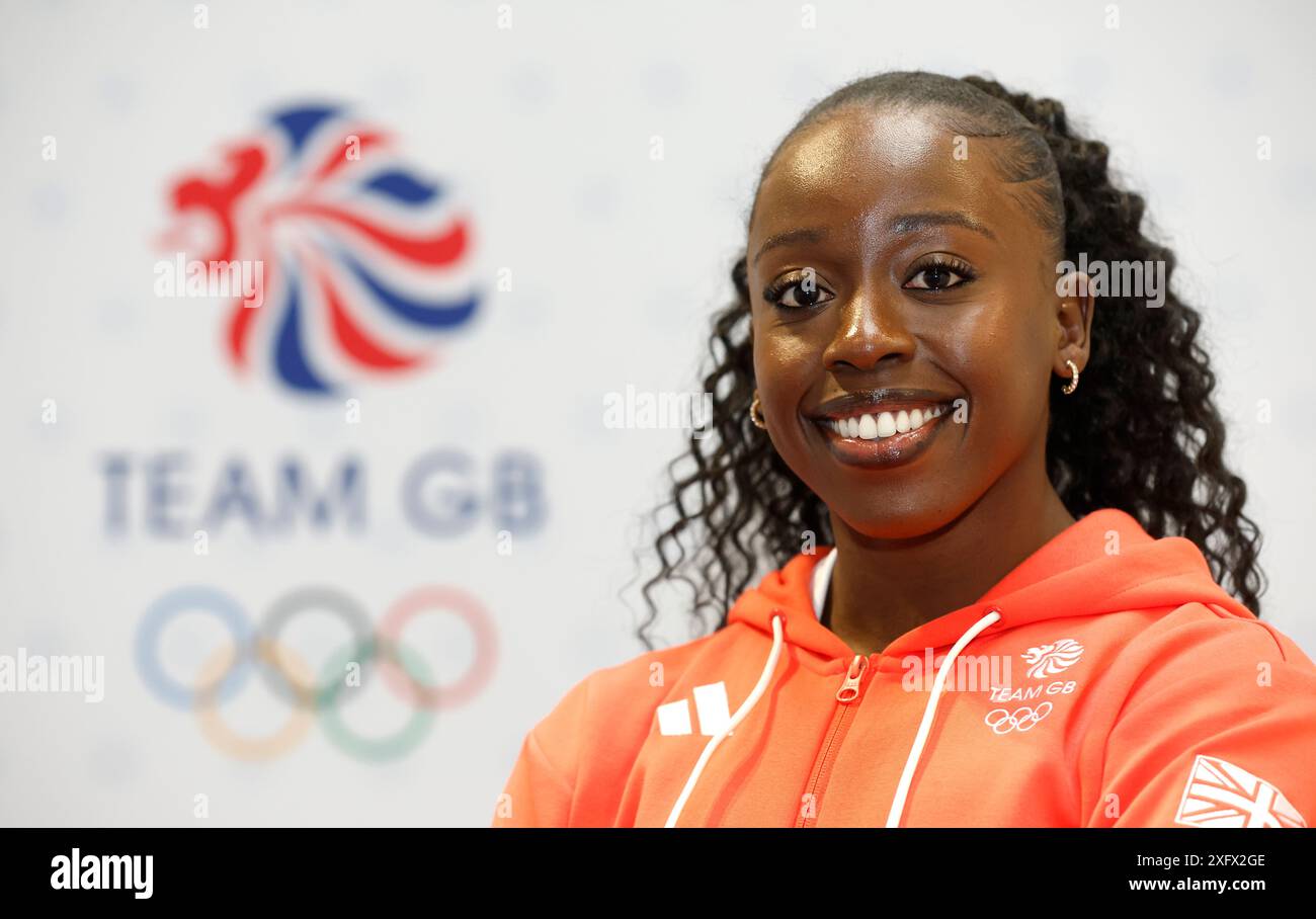 Desiree Henry during a Team GB kitting out session for the Paris ...