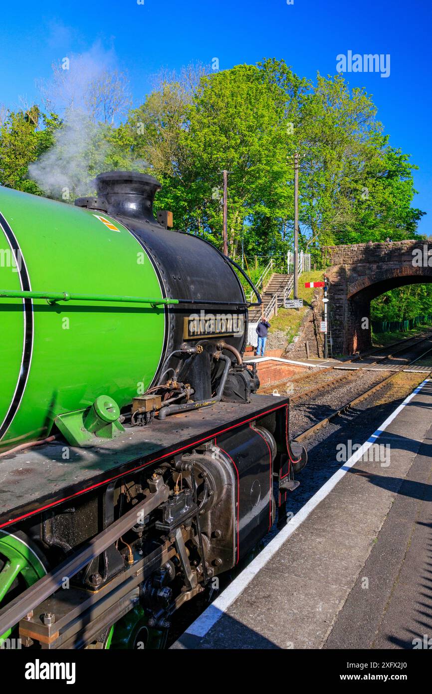 Preserved ex-LNER steam loco 61306 'Mayflower' at Bishops Lydeard ...