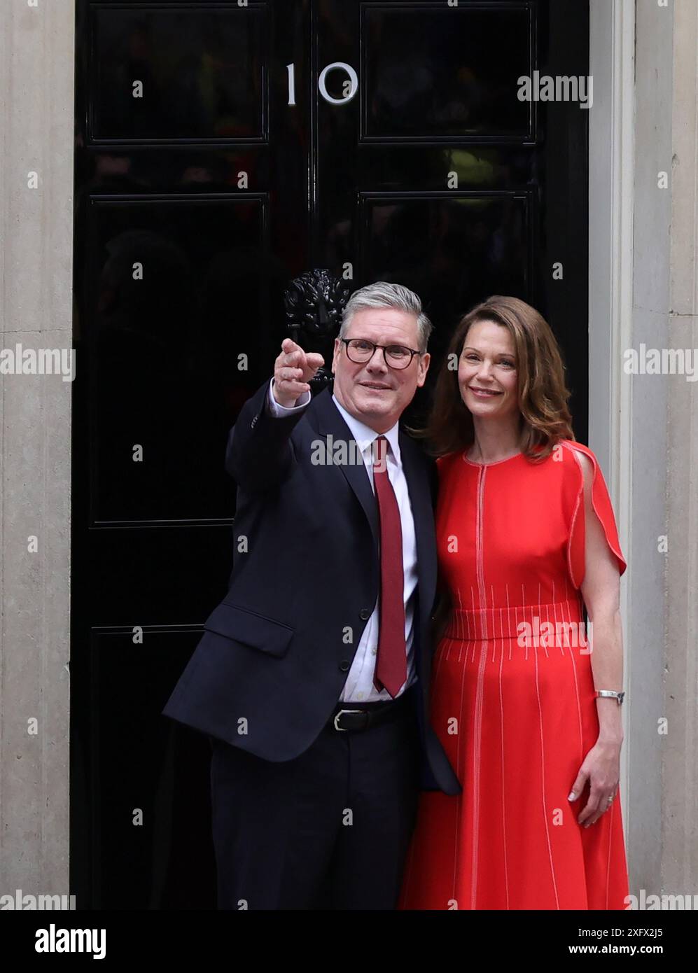 British prime minister sir keir starmer and wife victoria starmer hi ...