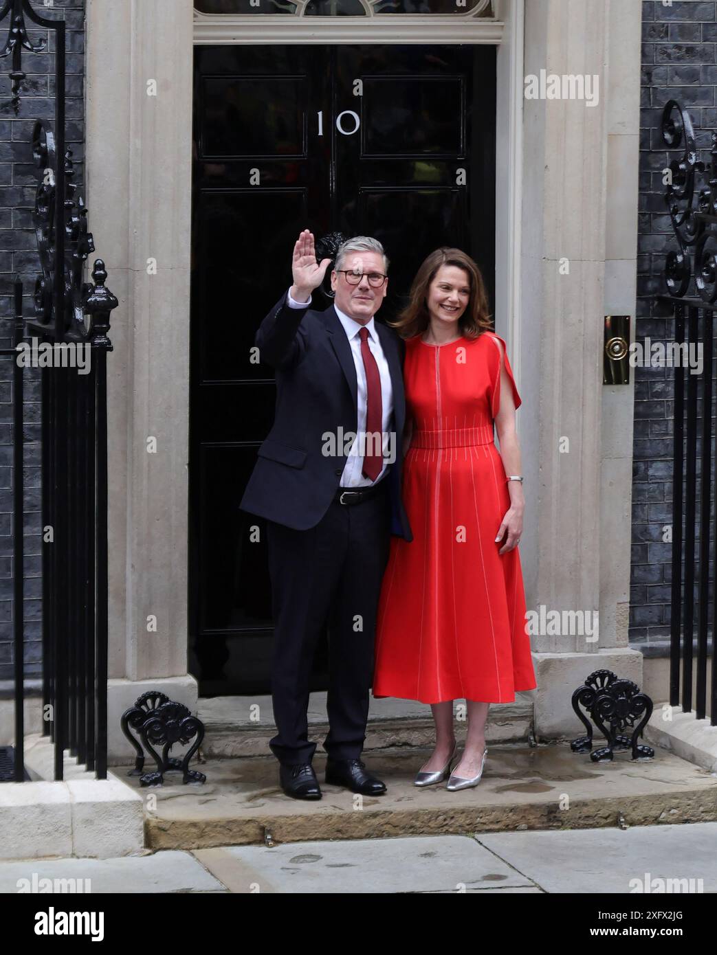 British prime minister sir keir starmer and wife victoria starmer hi ...
